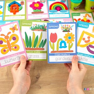 Spring Play Dough Mats. Printable Playdough Kid Activity. Toddler ...