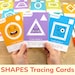 Shapes Printable Lacing Cards. Toddler and Preschool Fine Motor Skill ...