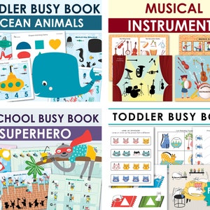 Busy Book Mega Bundle. Toddler & Preschool Learning Binder. Activity ...