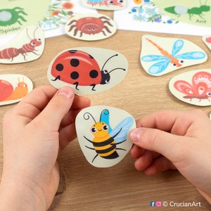 Little Creatures: Bugs & Insects Shadow Matching Activitiy. Printable ...