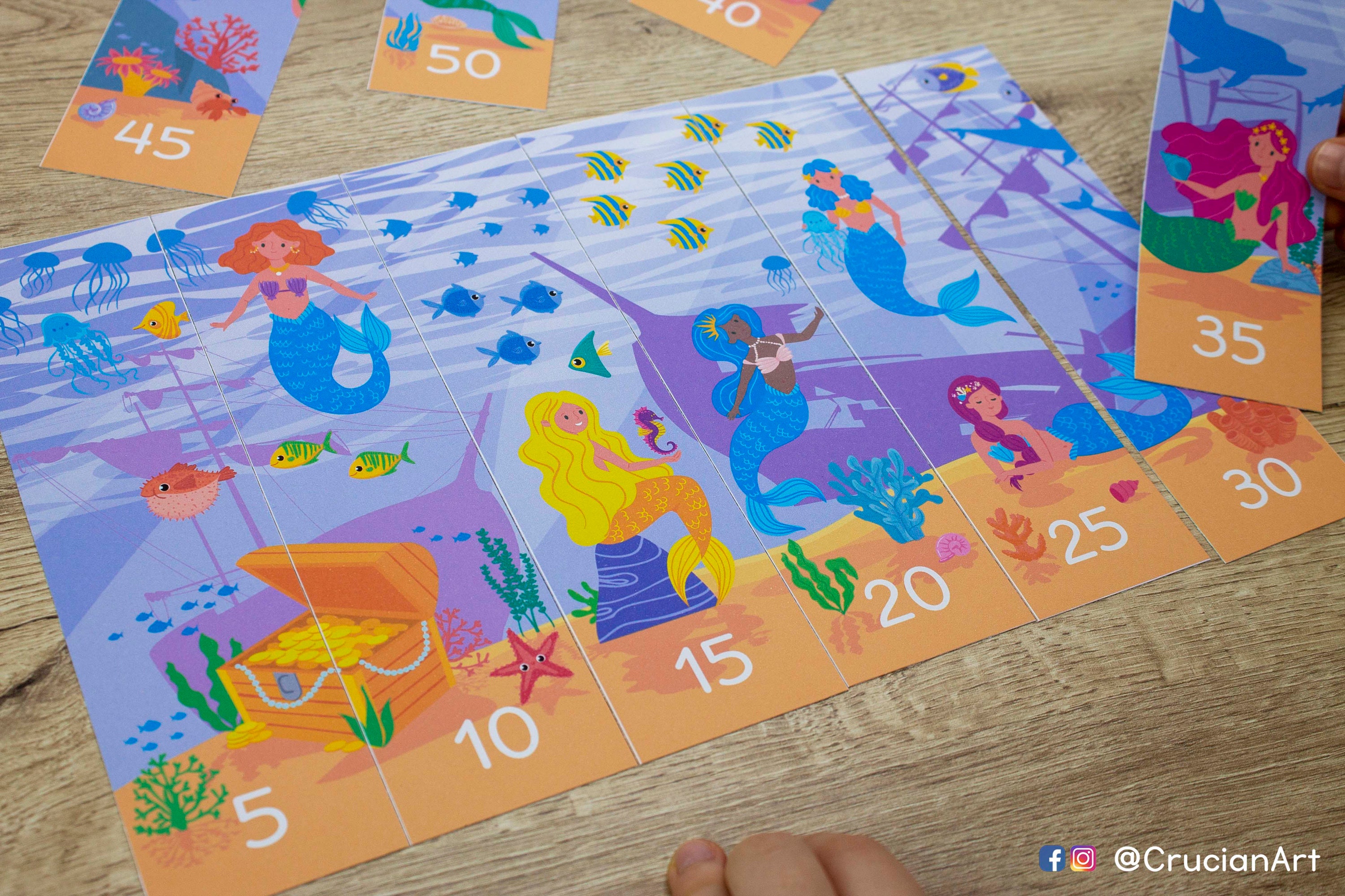 Skip Count by 2s 5s 10s. Printable Number Skip Count Puzzle - Etsy