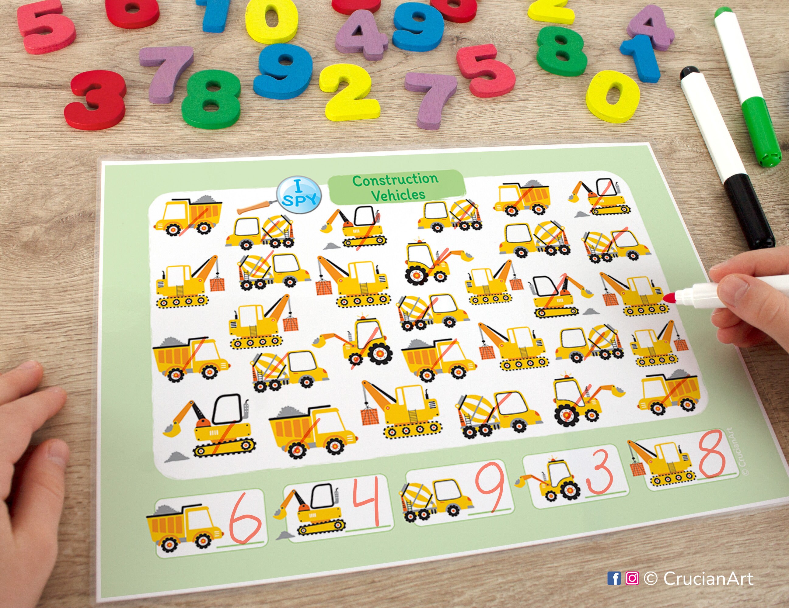 Vehicles Count to 10 Printable Activity. Land Water Air - Etsy