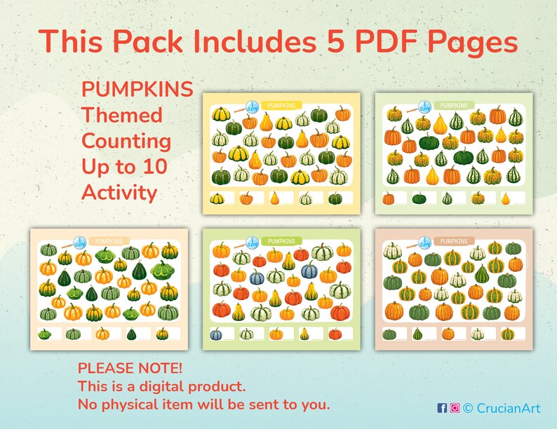 I Spy Pumpkins Counting Activity. Fall Printable Count to 10 - Etsy