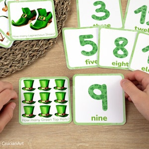 Saint Patrick's Day Counting Activity: Printable Matching Cards ...