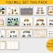 Construction Vehicles Sorting & Matching Printable Busy Book. Truck ...