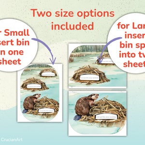 Beaver Lodge Flisat Insert: Logs Size Sorting Printable Activity for ...