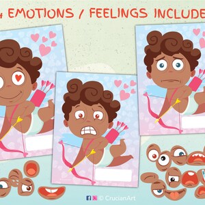 CUPID Emotions and Feelings. Valentine's Day Printable Activity ...