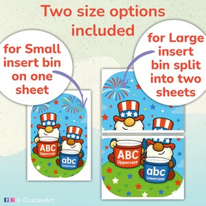 4th of July ABC Star Flisat Insert: Independence Day Printable Template ...