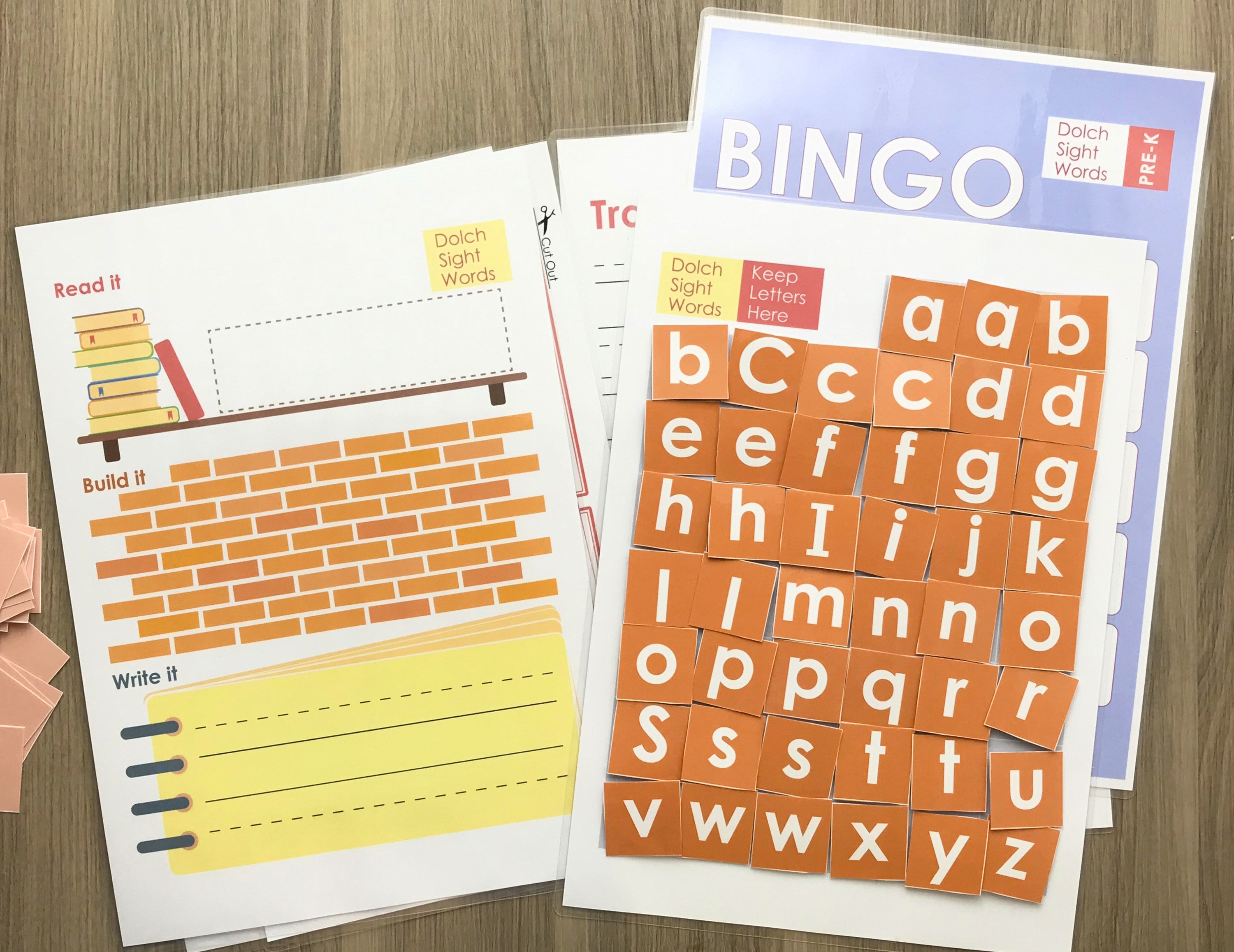 Pre Primer Dolch Sight Words. Pre-K Preschool Printable | Etsy