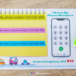 Personalized Phone Number & Address Practice Worksheet. Printable ...