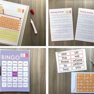 Pre Primer Dolch Sight Words. Pre-k, Preschool Printable Practice ...