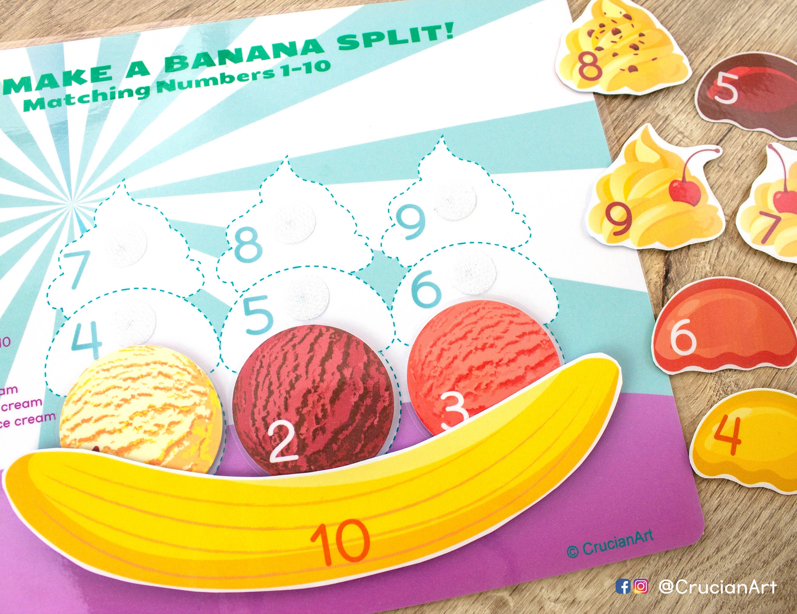 ICE CREAM Printable Busy Book. Preschool & Toddler Learning - Etsy UK