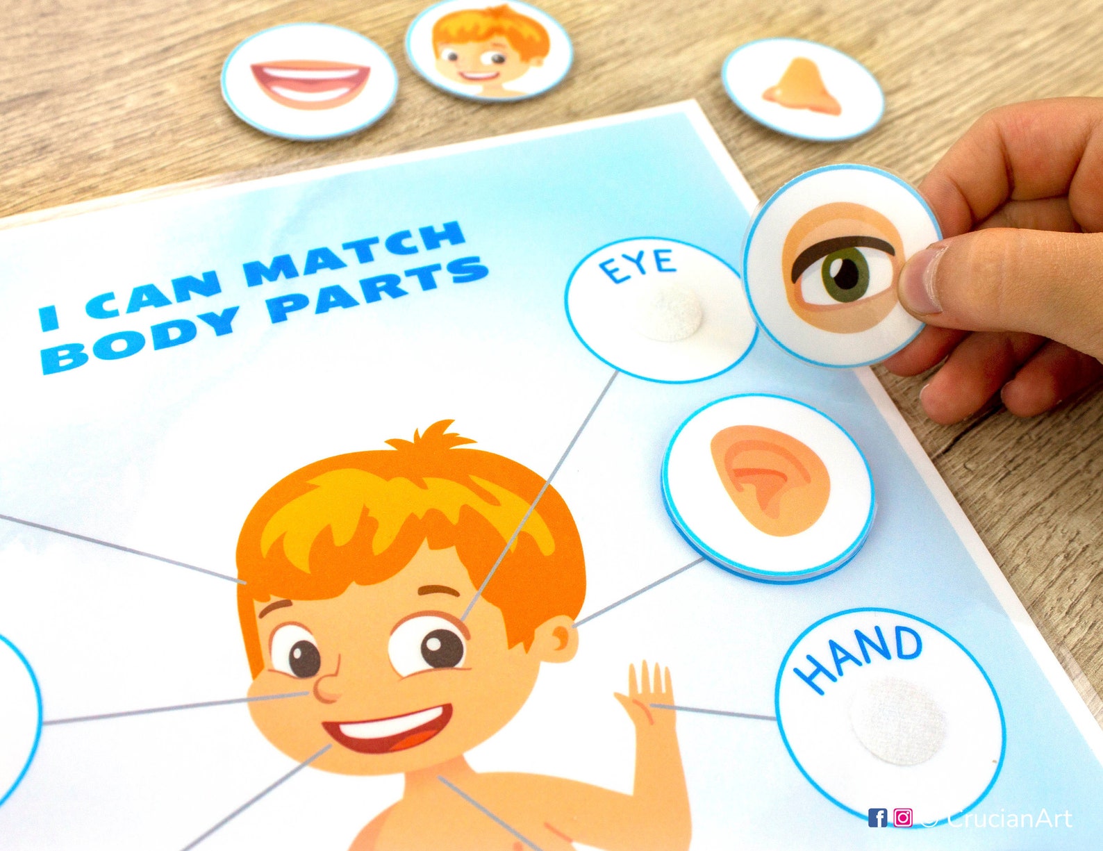 Body and Face Parts Printable Learning Pack for Toddler, Preschool, Pre ...