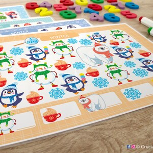 Winter I Spy Counting Activity. Seasonal Printable Count to 10 ...