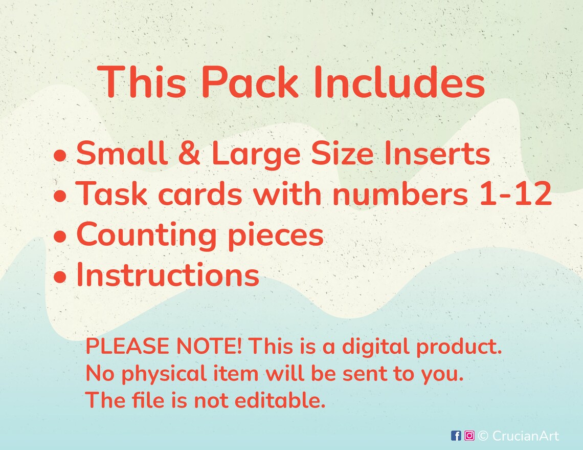 Feed the Bunny Carrots Flisat Insert: Counting up to 12 Printable ...