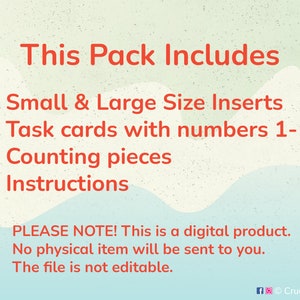 Feed the Bunny Carrots Flisat Insert: Counting up to 12 Printable ...