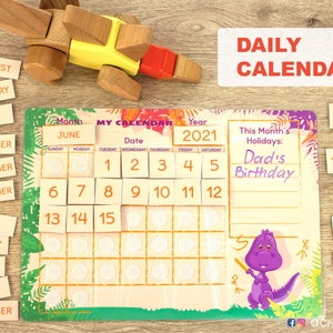 DAILY CALENDAR Morning Binder. Circle Time Printable Learning Workbook ...