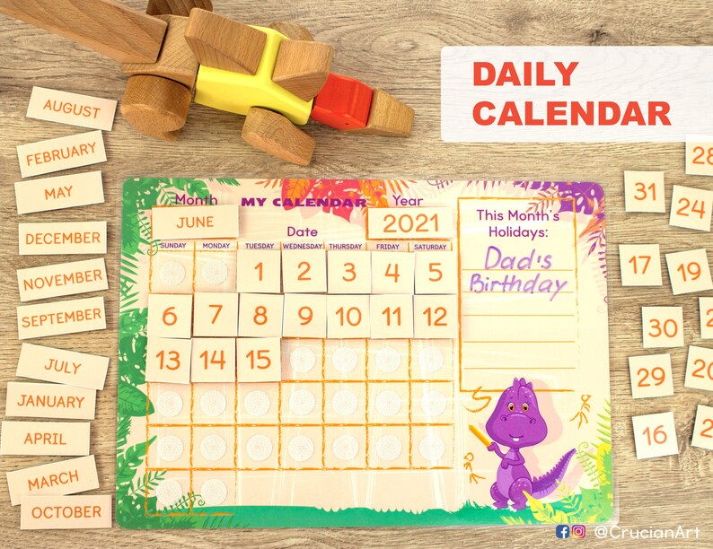 DAILY CALENDAR Morning Binder. Circle Time Printable Learning - Etsy