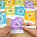 2D Shapes Tracing Cards. Homeschool Printable Learning Activity ...