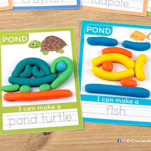 Pond Life Playdough Mats. Nature Printable Activity, Play Dough ...