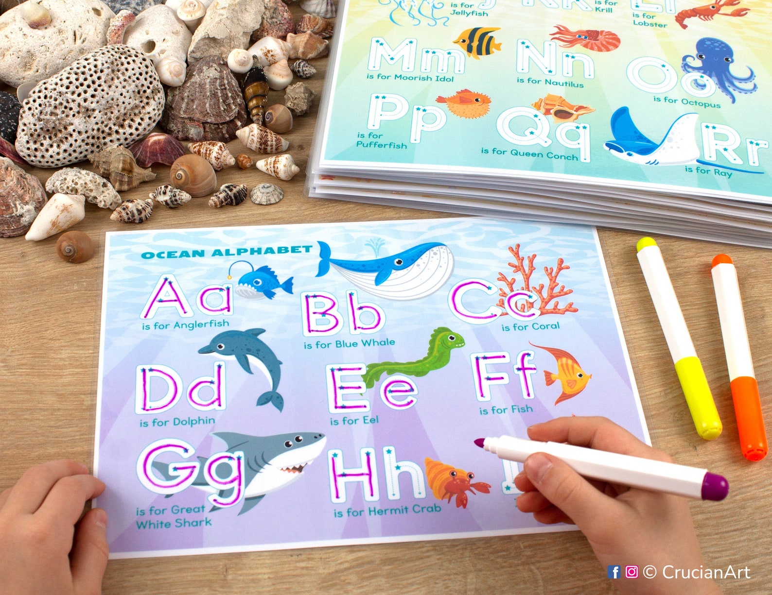 Ocean Animals Activity Book. Under the Sea Printable Busy Book. Ocean ...