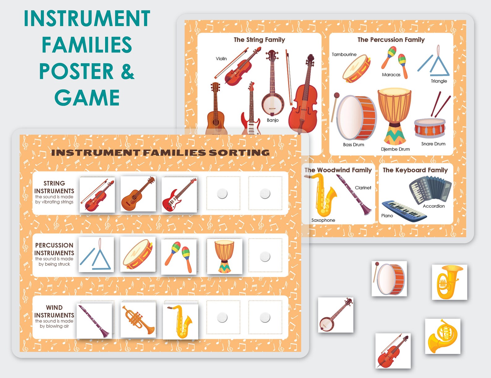 Music Busy Book. Printable Musical Instruments Learning Binder - Etsy
