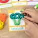 Vegetables Playdough Mats. Printable Toddler Preschool Educational ...
