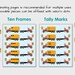 Count & Clip Cards Construction Truck Count to 10 Homeschool, Preschool ...