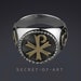 Chi Rho Ring Chi-rho Signet Ring Jesus Alpha Omega Bishop Religious ...