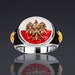 Poland Ring Signet Ring Polish Ring With Eagle Crown Jewelry - Etsy