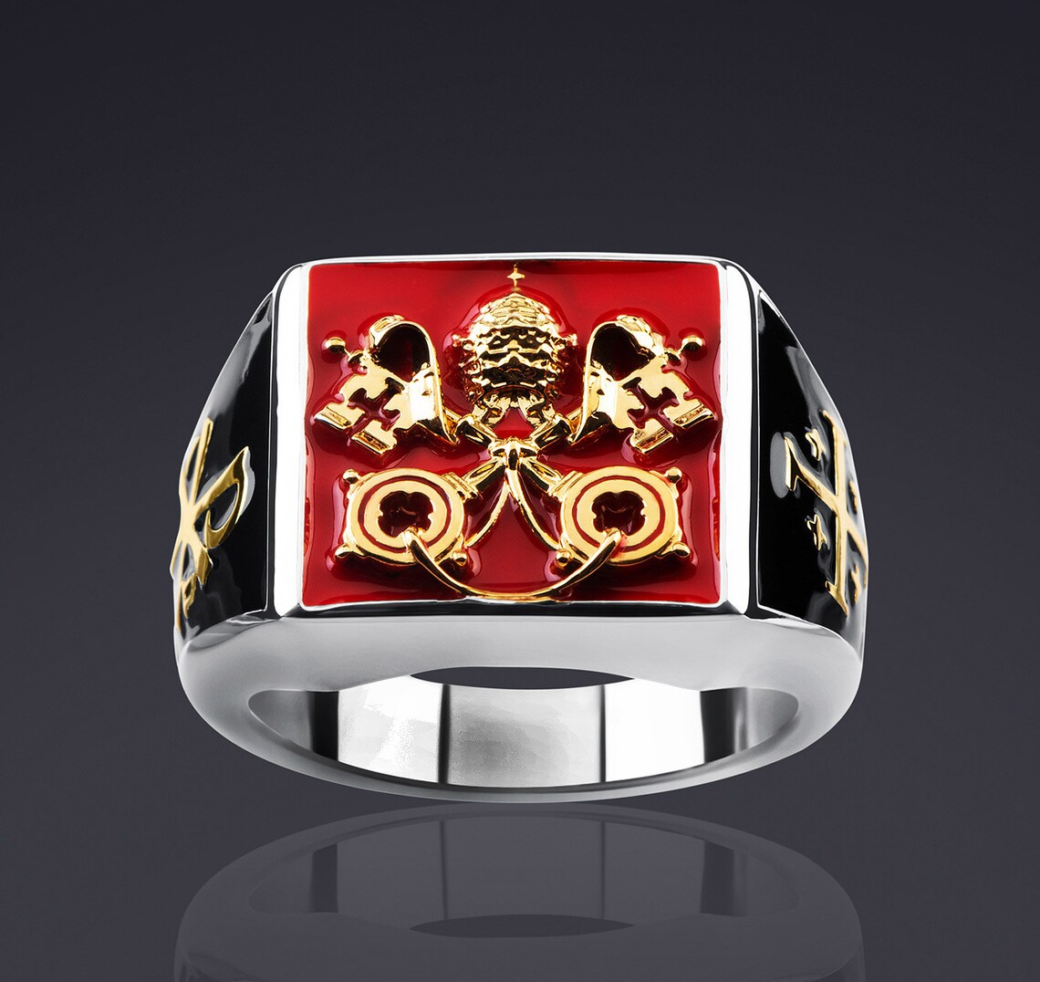 Vatican Ring Signet Ring Catholic Christian Christianity Religious ...