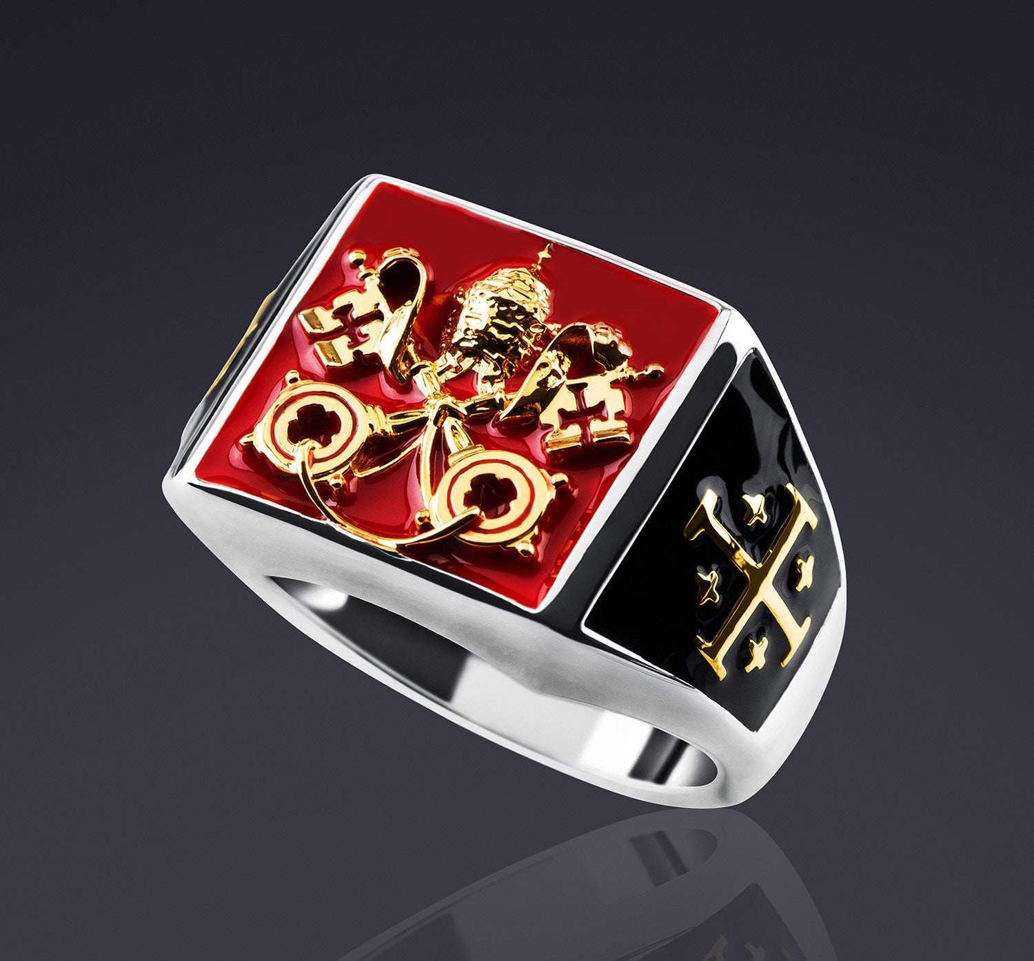 Vatican Ring Signet Ring Catholic Christian Christianity - Etsy 日本