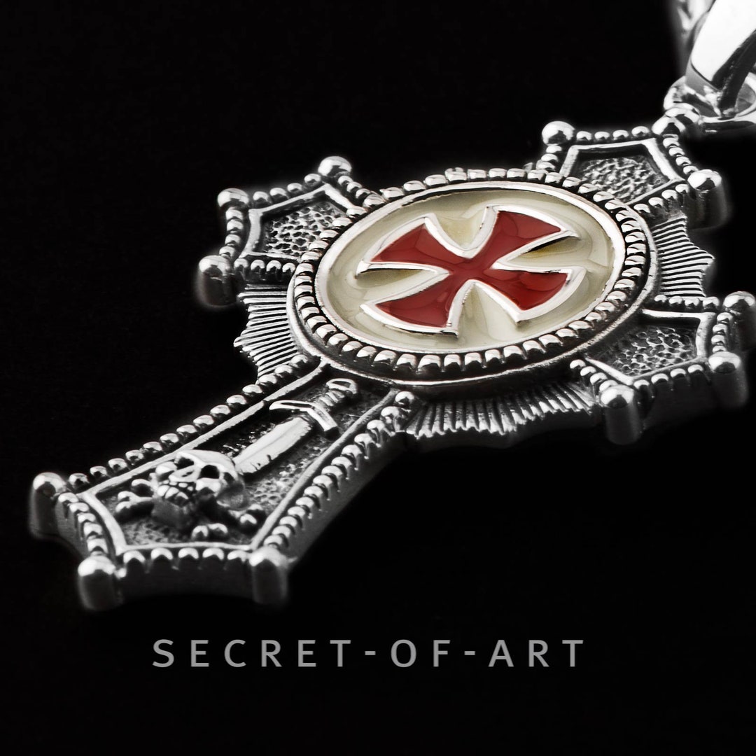 Knights Templar Pendant Masonic Jewelry Gift Catholic Bishop ...