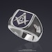 Masonic Ring Master Mason Masonry Freemason Jewelry Gift Freemasonry ...