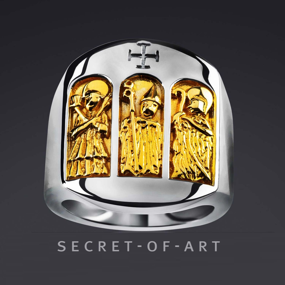 Bishop Ring Christianity Pastoral Christian Catholic Signet - Etsy