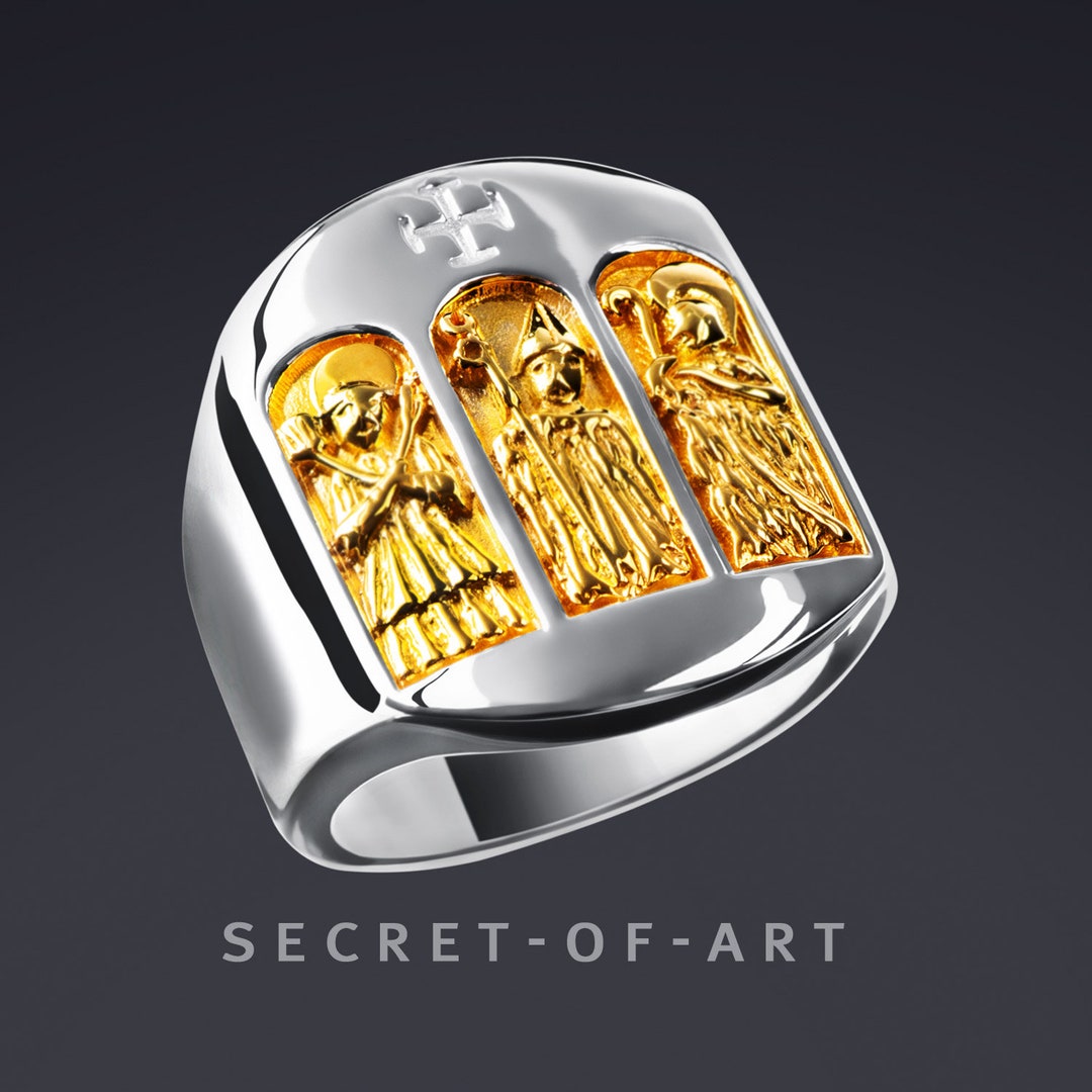 Bishop Ring Christianity Pastoral Christian Catholic Signet Ring Jesus ...