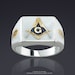 Blue Lodge Ring Masonic Signet Ring Freemason Jewelry Master - Etsy