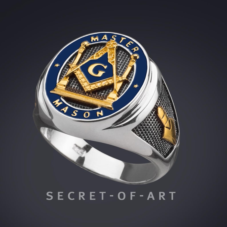 Masonic Ring Signet Ring Master Mason Freemason Mason Masonry - Etsy