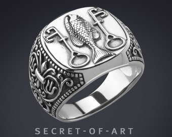 Jesus Fish Ring - Etsy