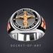 Jesus Ring Signet Ring Christ Messiah Chi-rho Deacon Bishop Priest ...