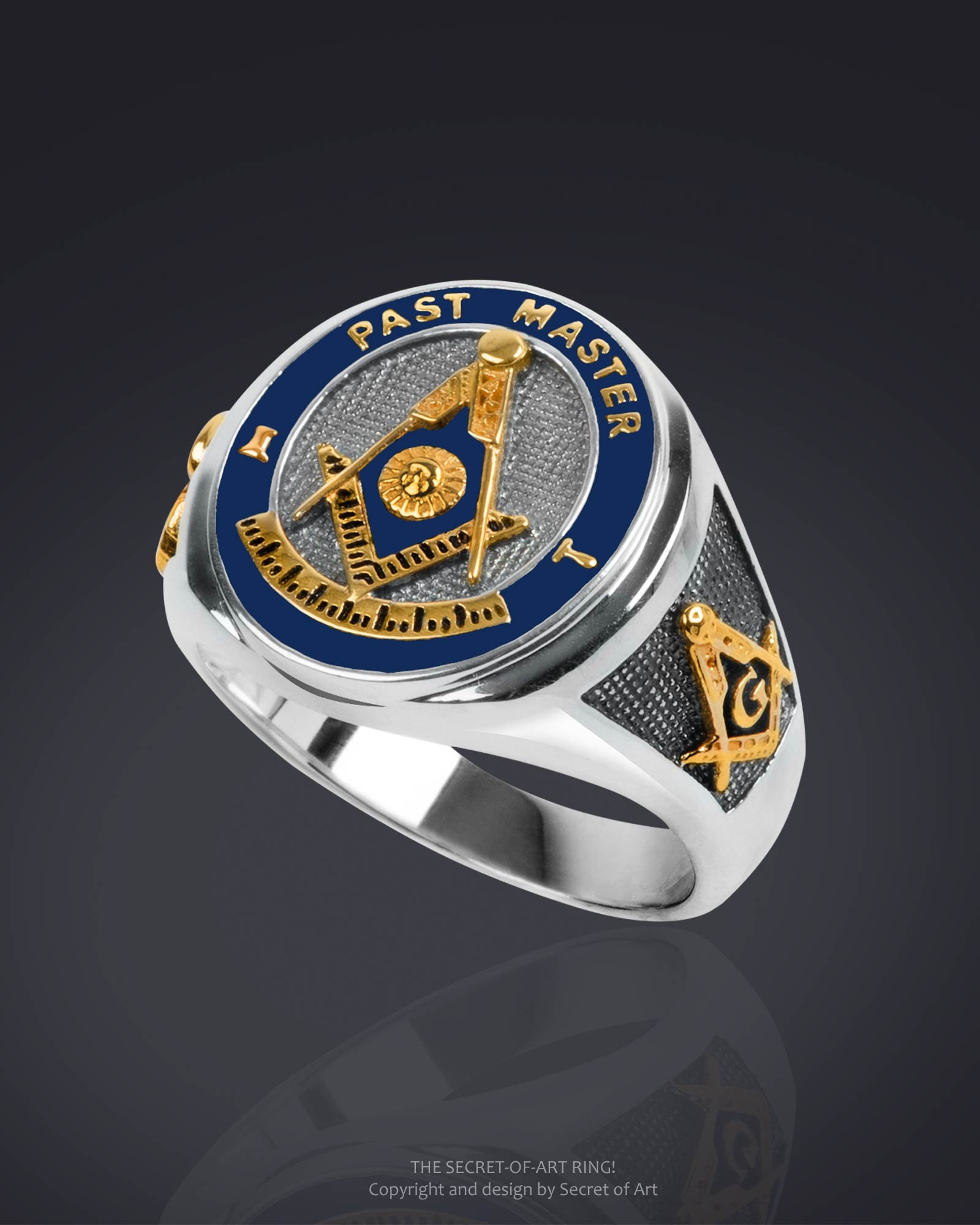 Past Master Ring Signet Ring Masonic Freemason Jewelry Master | Etsy