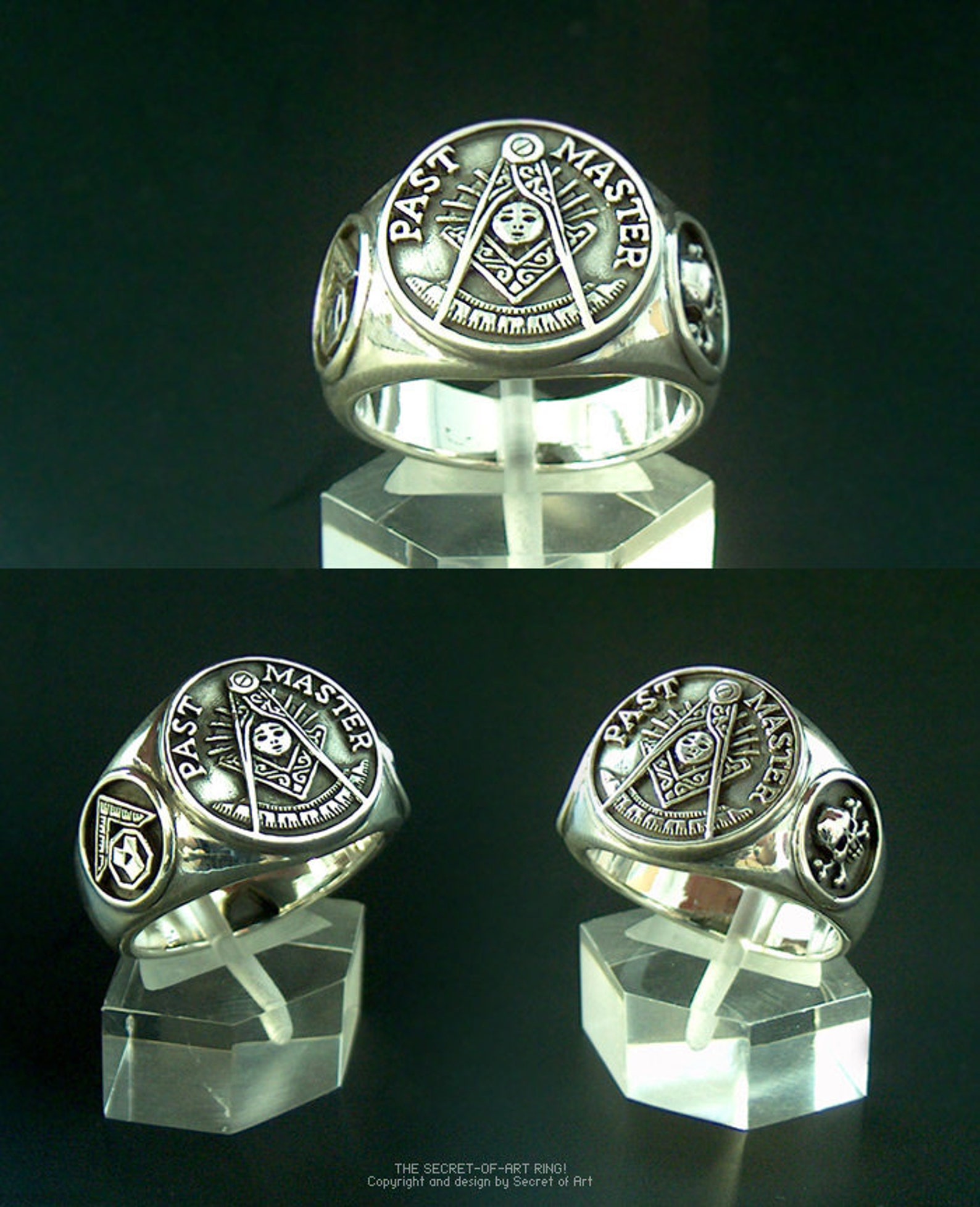 Past Master Ring Master Mason Jewelry Masonic Gift Freemason ...