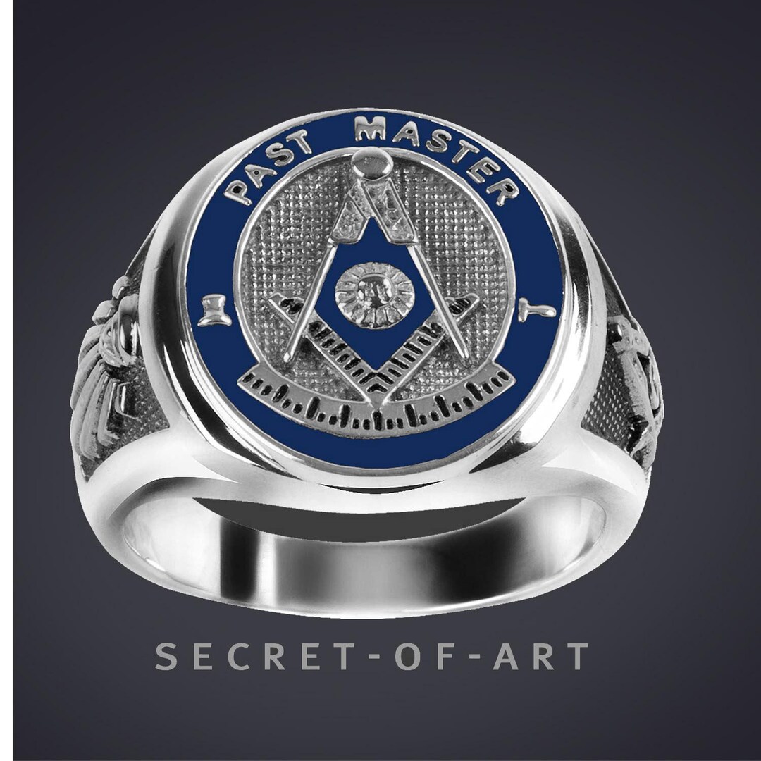 Past Master Ring Signet Ring Masonic Freemason Jewelry Master Mason ...