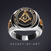 Masonic Ring AASR Signet Ring Ancient Accepted Scottish Rite 32 Degree ...