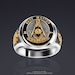 Past Master Ring Signet Ring Masonic Freemason Jewelry Master Mason ...