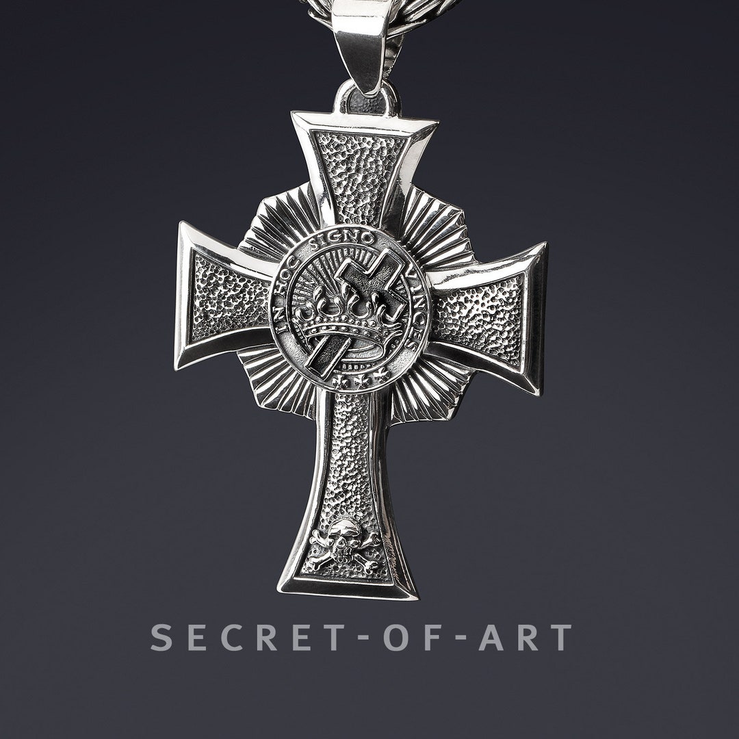 Knights Templar Pendant Masonic Jewelry Freemason Gift Crusader Bishop ...