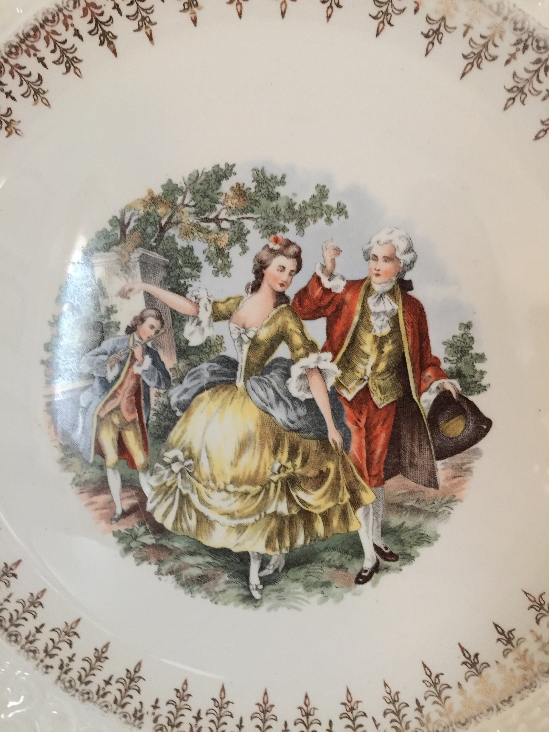 Vintage Vogue Washington Colonial Dinnerware plate | Etsy