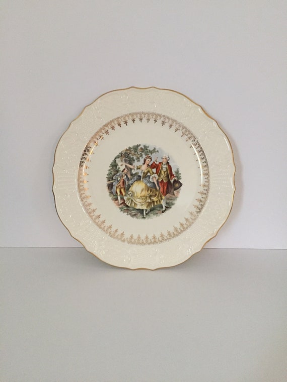 Vintage Vogue Washington Colonial Dinnerware plate | Etsy