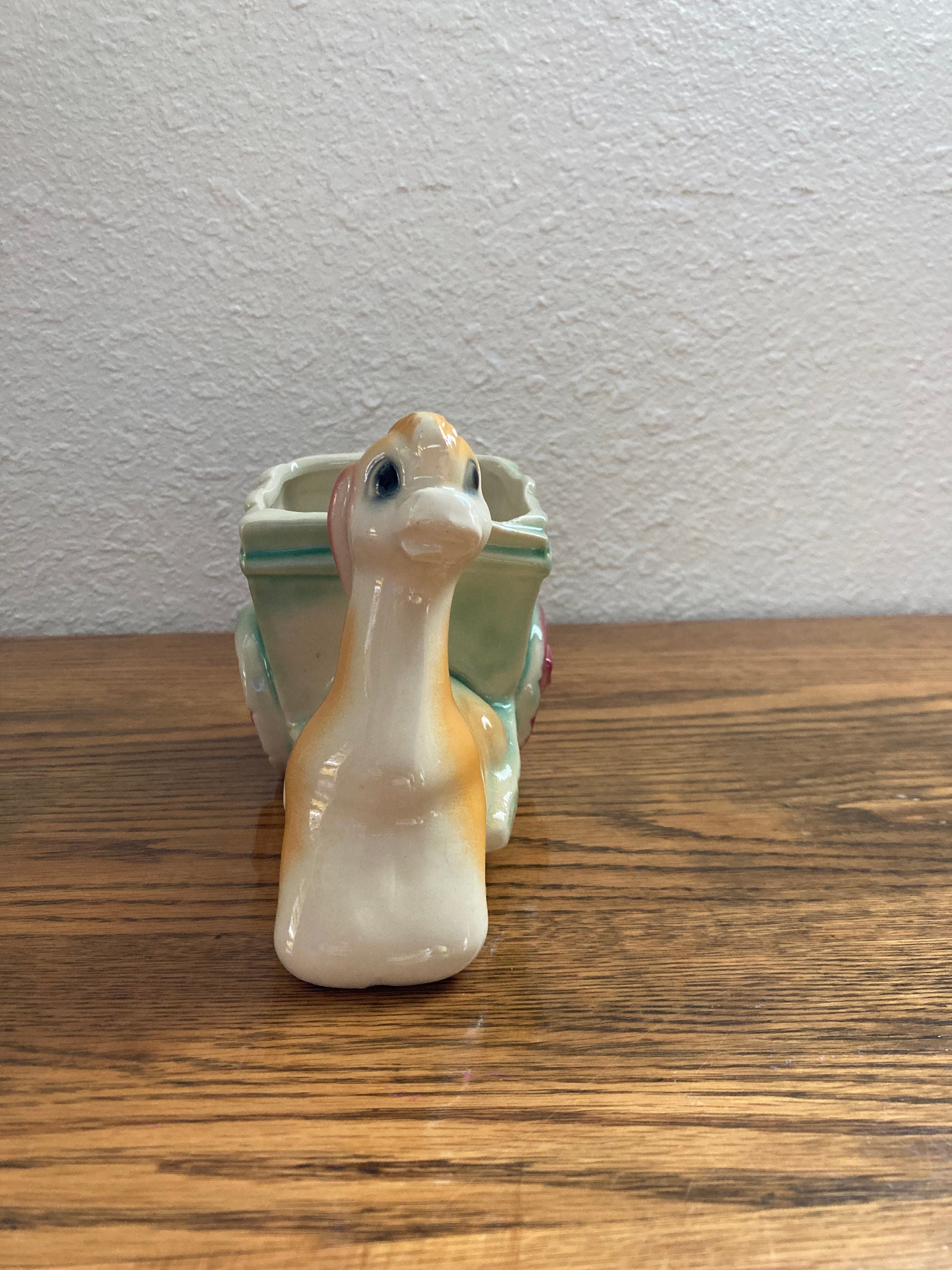 USA Pottery Donkey and Cart Planter - Etsy