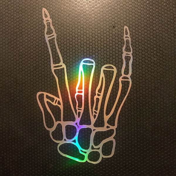 Skeleton Hand Decal - Etsy